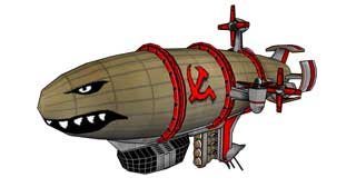 Command and Conquer - Kirov Airship Papercraft ~ Paperkraft.net - Free ...