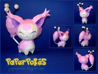 Pokemon Papercraft - Skitty ~ Paperkraft.net - Free Papercraft, Paper ...