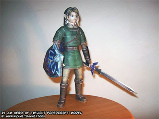 Twilight Princess Link Papercraft (Zelda) - Papercraft4u | Free ...