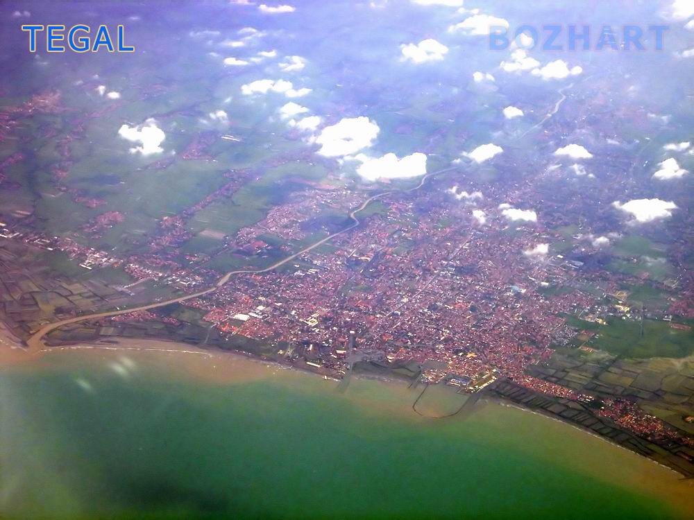 landak jrx: kota tegal dari atas langit