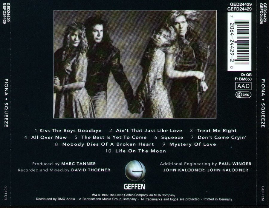 AOR Night Drive: Fiona - Squeeze (1992)