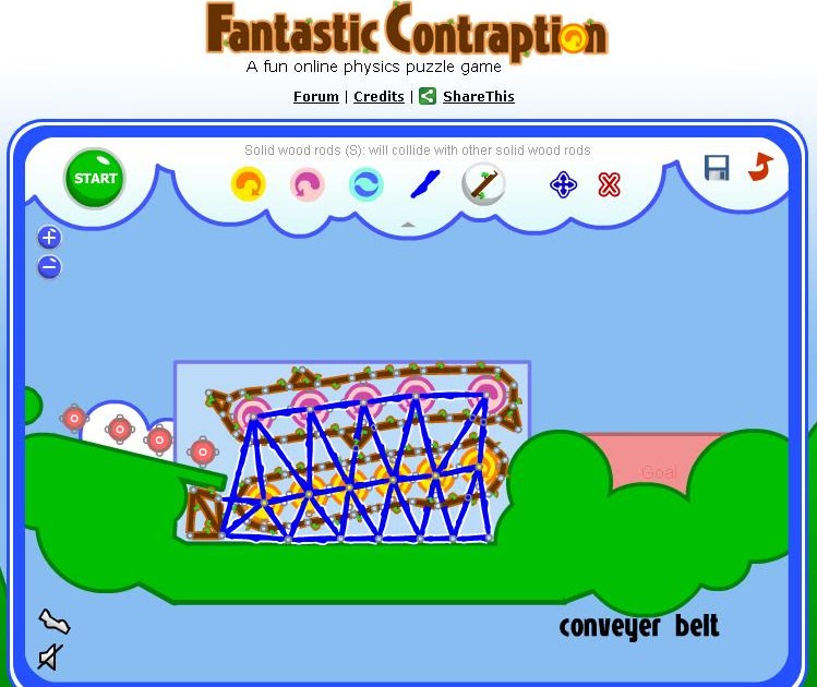 The Honest Hypocrite: Fantastic Contraption flash game with fun physics
