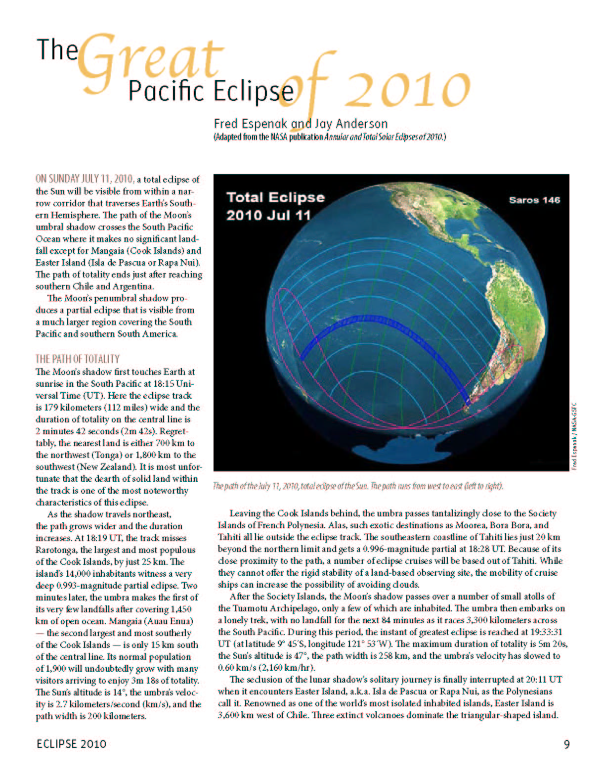 Solar Eclipse Trip -- Mangaia -- July 11, 2010