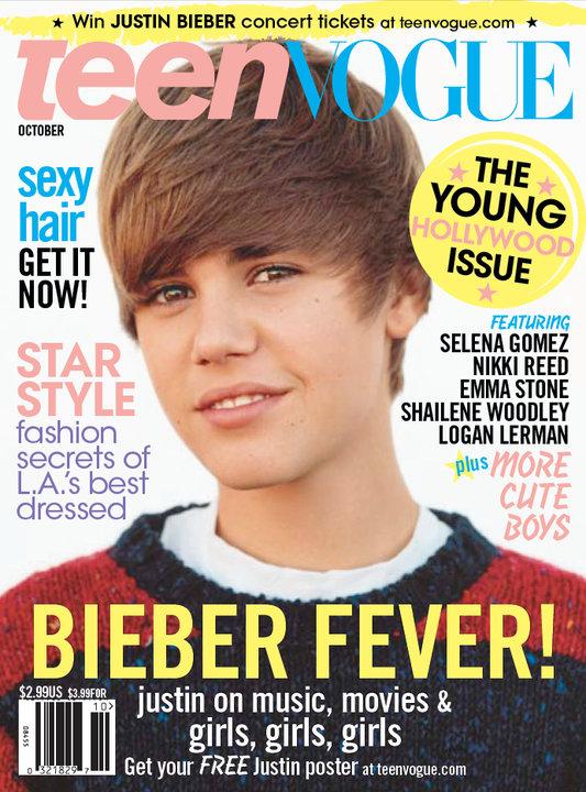 TeenCelebBuzz: Justin Bieber: Teen Vogue Cover Boy