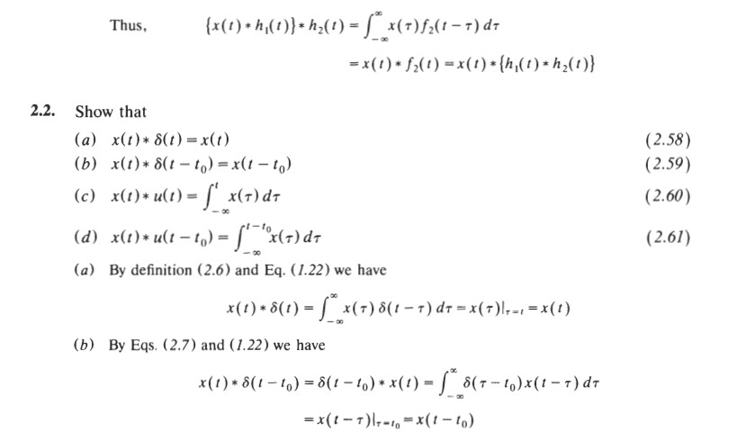 Convolution Integral Examples