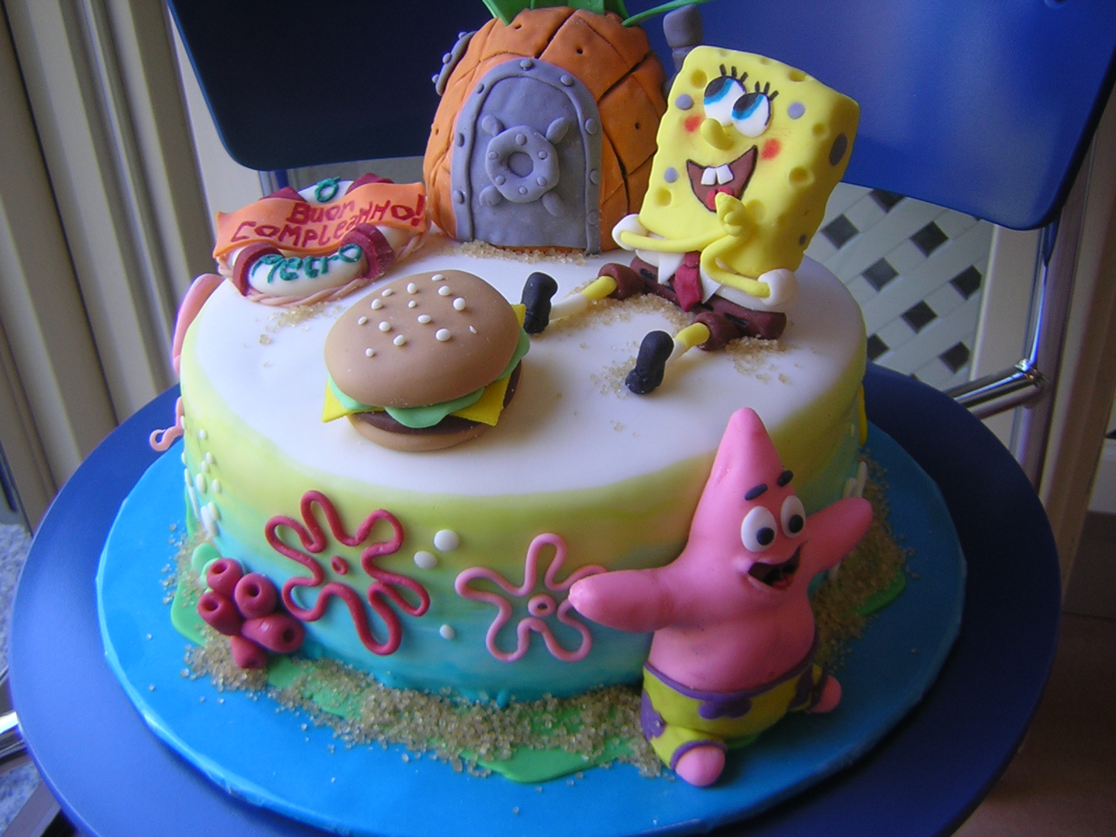 Le torte creative di Claudia Prati: Torta Sponge Bob