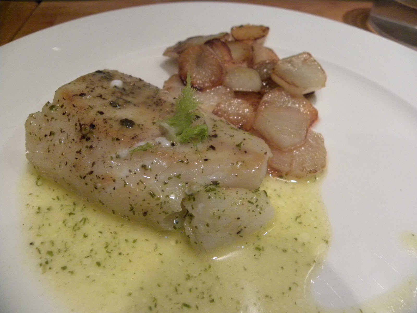 La veilleuse gourmande: Filet de morue poché, beurre citron à l'aneth ...
