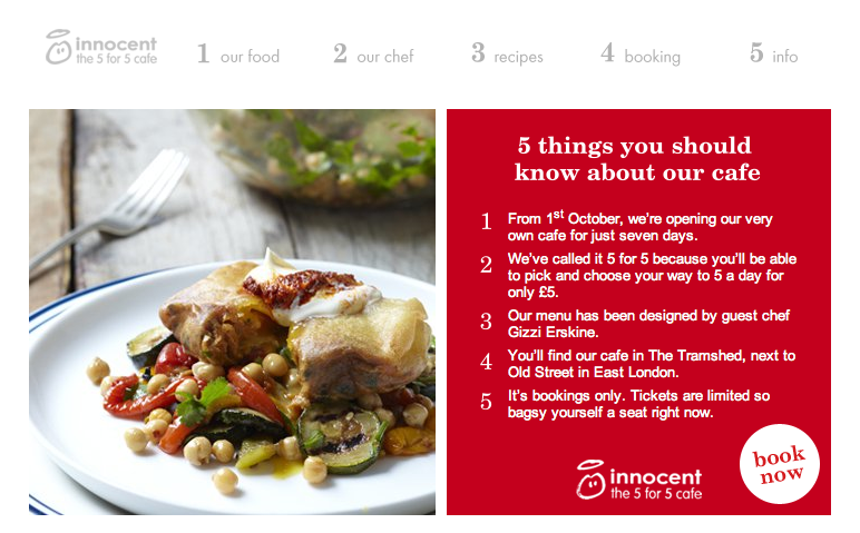 what makes us: innocent pop up cafe