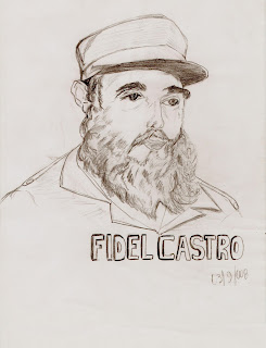 Mis Dibujos hechos a lapiz: Fidel Castro