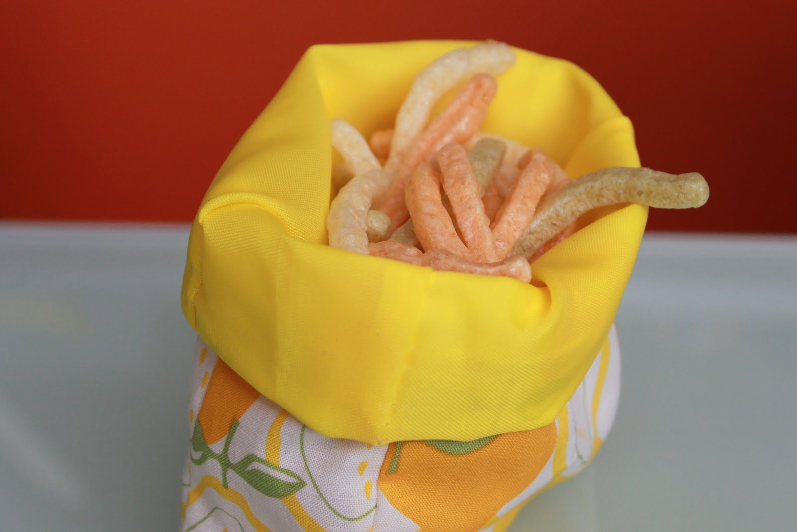 everywhere orange: Lemon Snacky Snack Sack