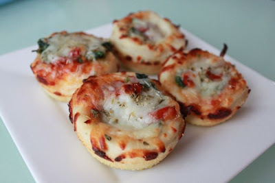 everywhere orange: Pizza 101: mini deep dish pizzas