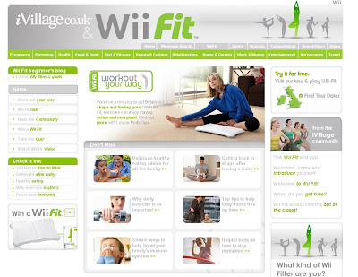 Funkadelic Advertising: iVillage/ Wii Fit - Louise Redknapp helps ...