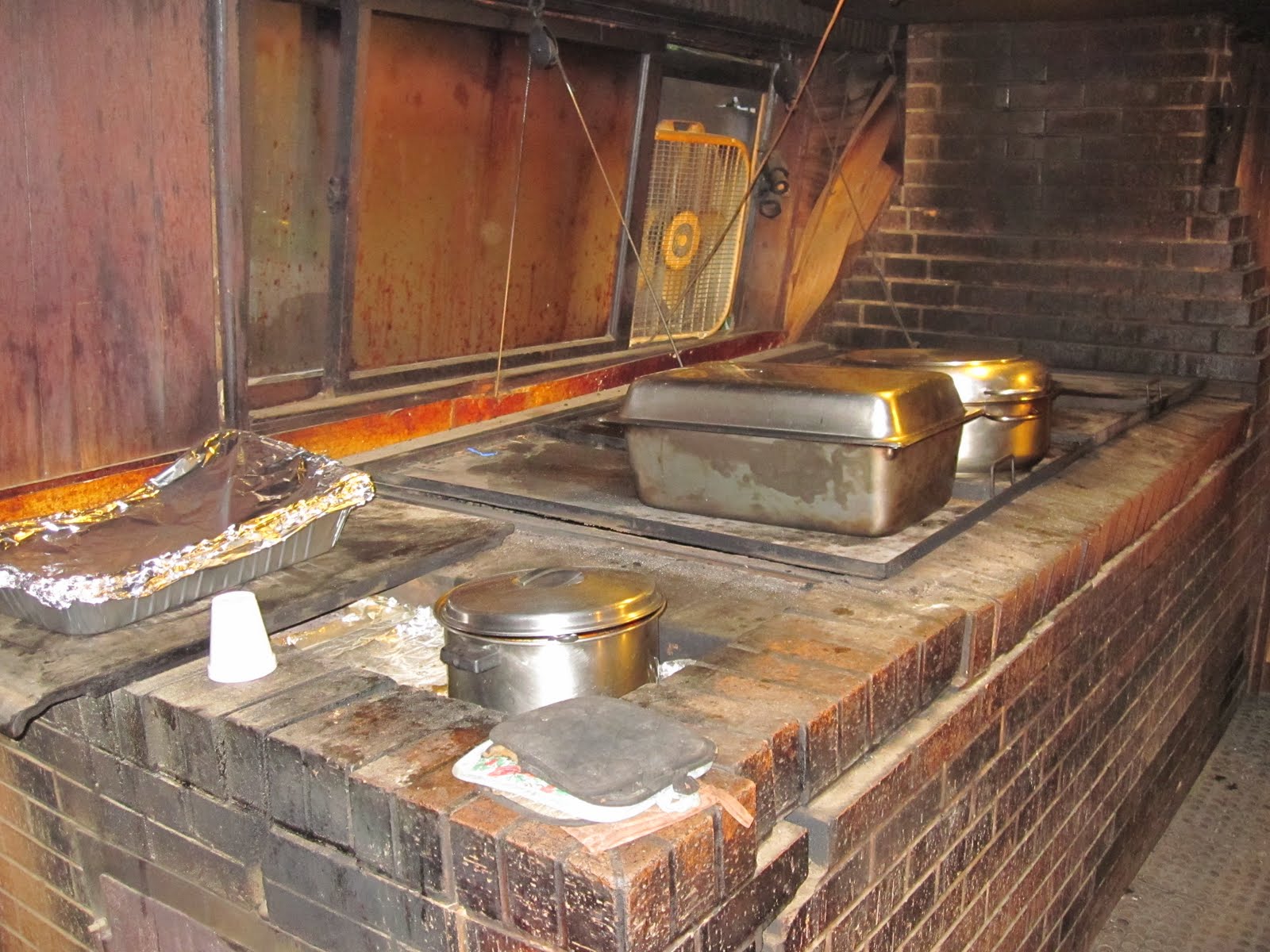 Man Up: Tales of Texas BBQ™: The pit and back room at Cele Store