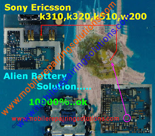 Mobile Repairing Solutions: Sony Ericsson k310 Alien Battery Problem ...