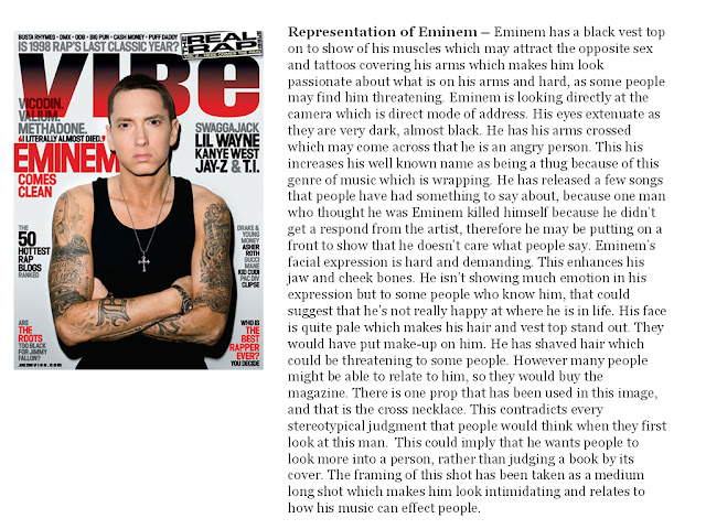 Media music magazine: Representations of Eminem