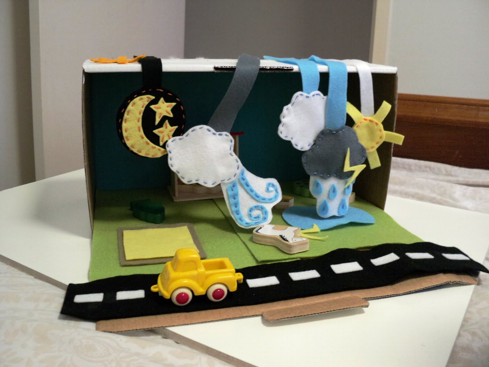 A Little Learning For Two: Weather Changing Diorama