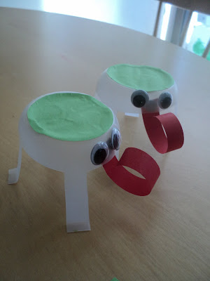 A Little Learning For Two: Milk Bottle Jumping Frogs