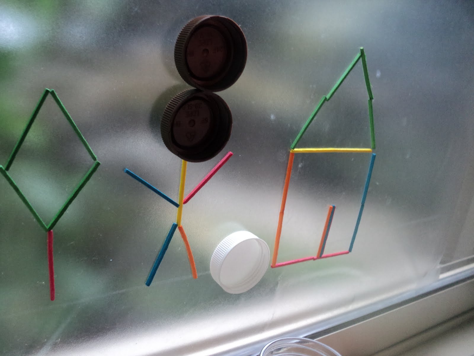 A Little Learning For Two: Sticky Window Art