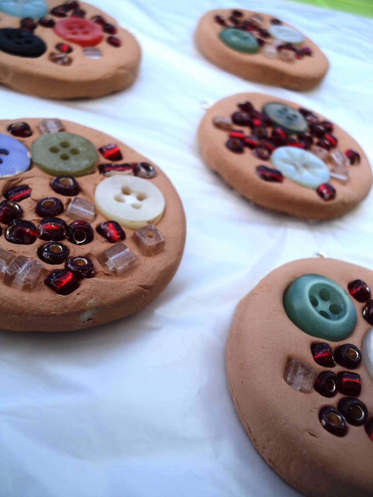 A Little Learning For Two: Clay Necklace - Teacher Gift