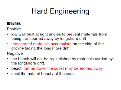 Geography & Cartoon Blog: Coast - Hard Engineering (Groynes)