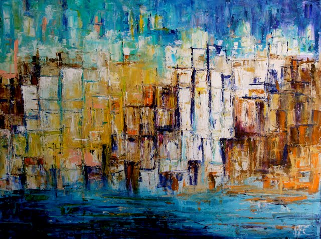 Elizabeth Chapman Art: "Merge".... Modern Contemporary Abstract ...