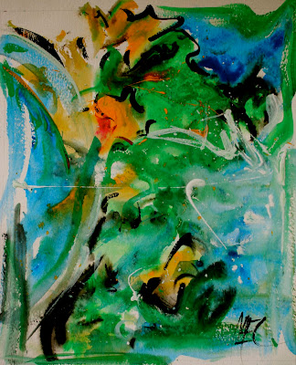 Elizabeth Chapman Art: "Six" Gestural Expressionistic Abstract Painting ...