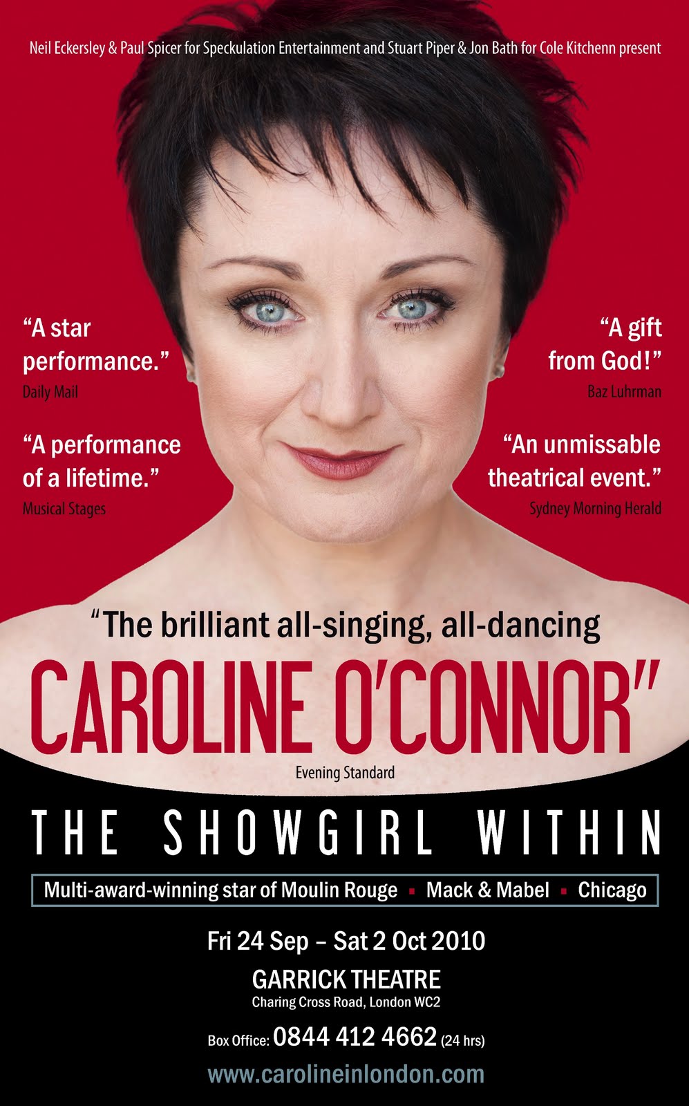 Caroline O'Connor: Caroline returns to the West End