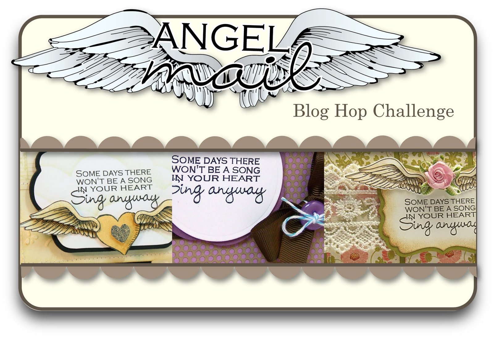There She Goes: Angel Wings / Bit Of Stardust Blog Hop Challenge!