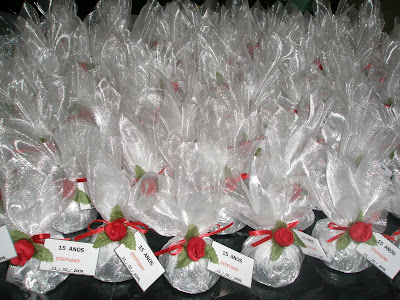 Pri**forminhas**cestas**lembrancinhas**: Trufas embaladas em Organza ...