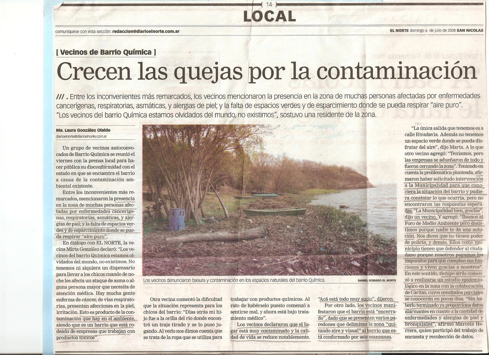 COSAS QUE NO PASAN...: Artículos periodísticos publicados en el diario ...