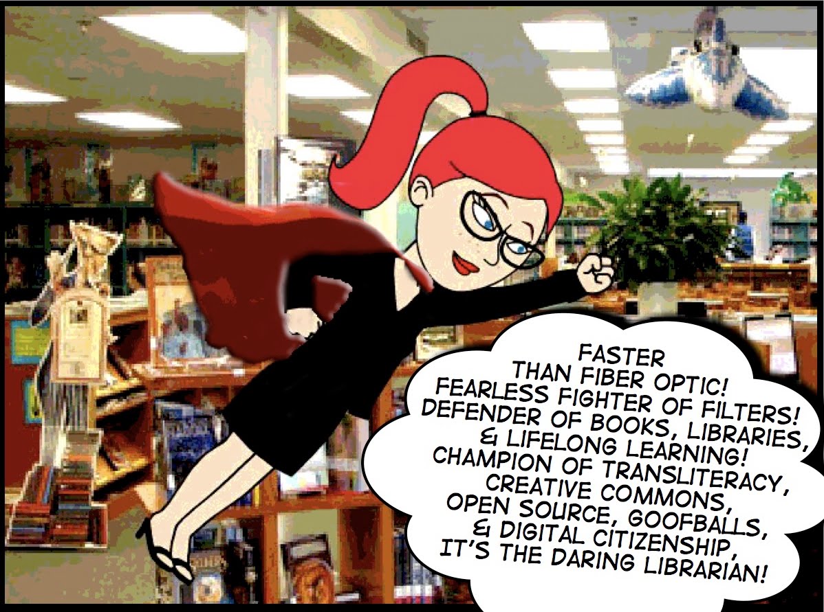 The Library Voice: Calling All Daring Librarian Superheros by Gwyneth Jones