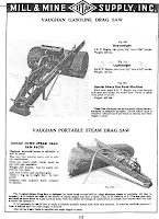 VINTAGE CHAINSAW COLLECTION: Vaughan Drag saw. 1915.