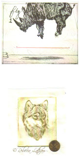 print and processes: Examples of Dry Point