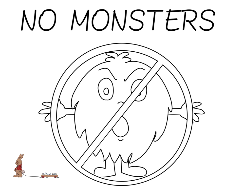 bedtime tales: NO MONSTERS HERE!