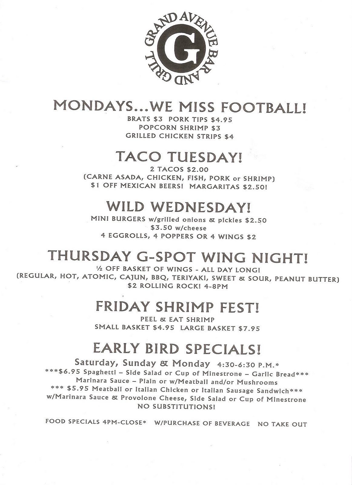 Grand Avenue Bar & Grill: August 2010