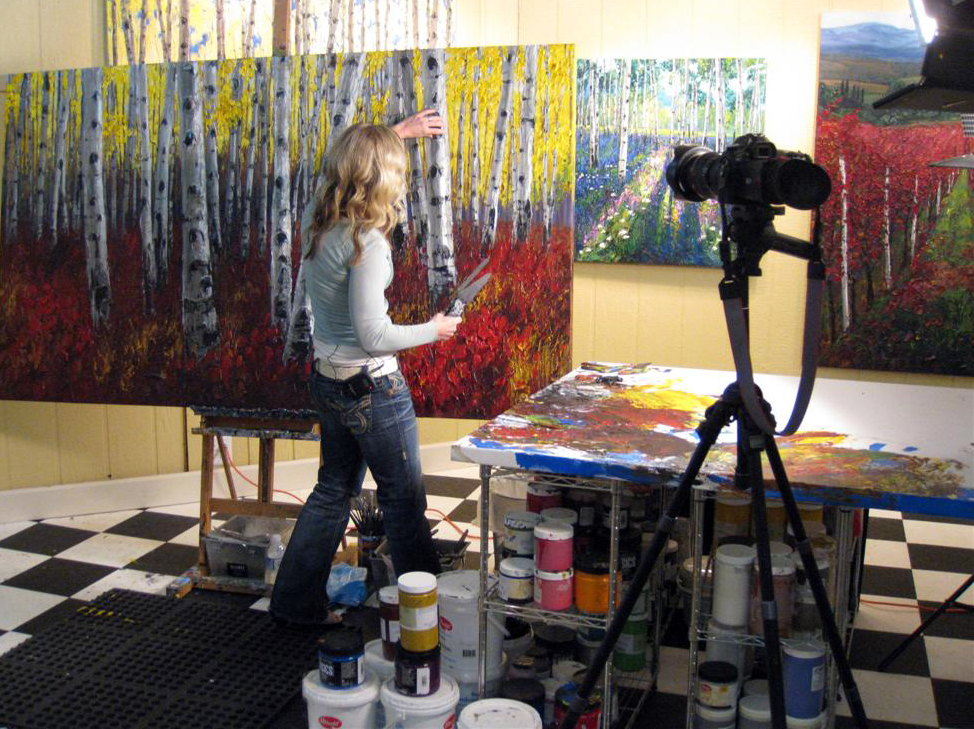 Aspen Paintings by Contemporary Aspen Artist Jennifer Vranes, Birch ...