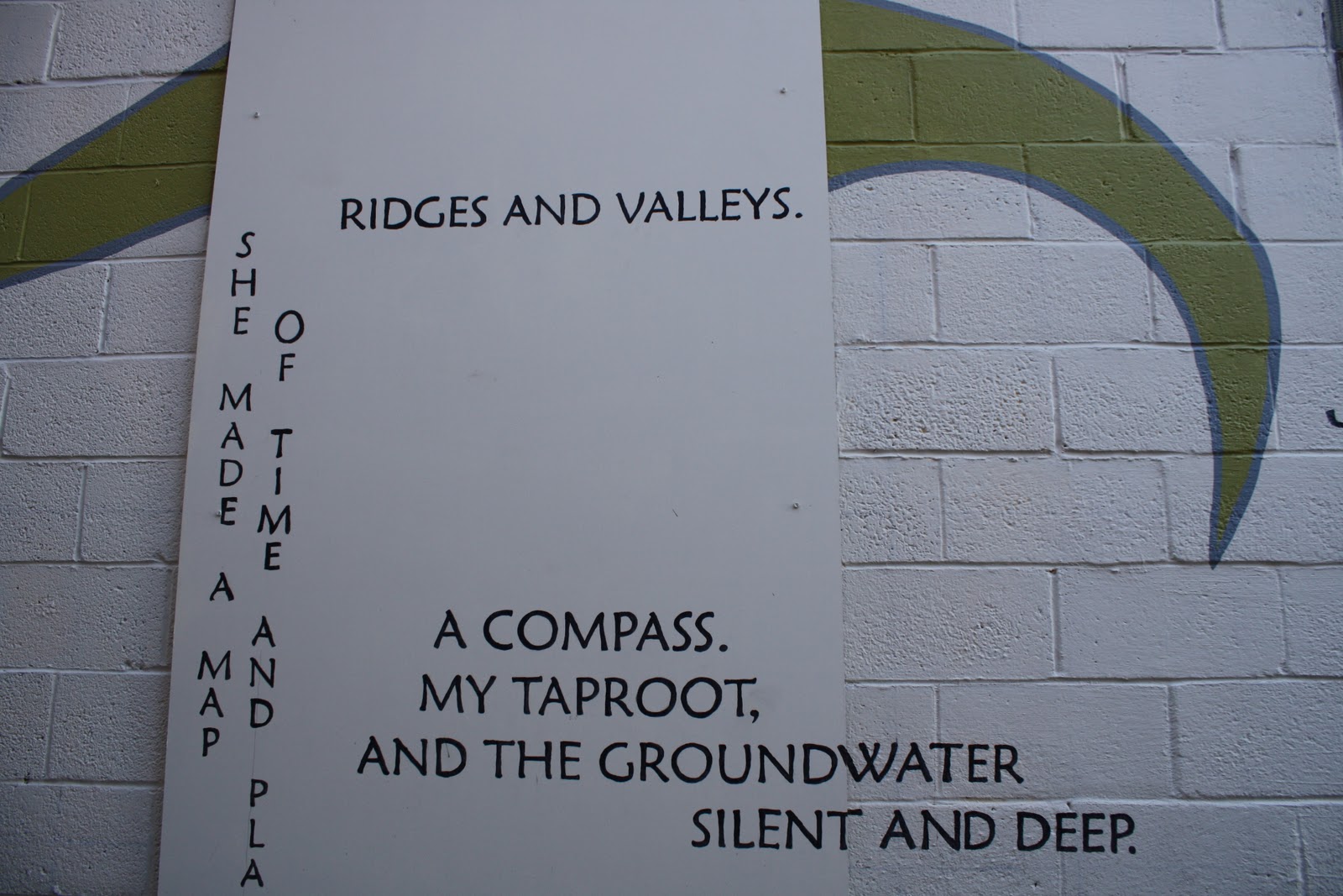 news, not blues: ( pennsylvania dutch mural of poetry now a part of ...