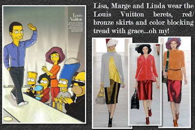 lookbook: Luis Vuitton dresses the Simpsons