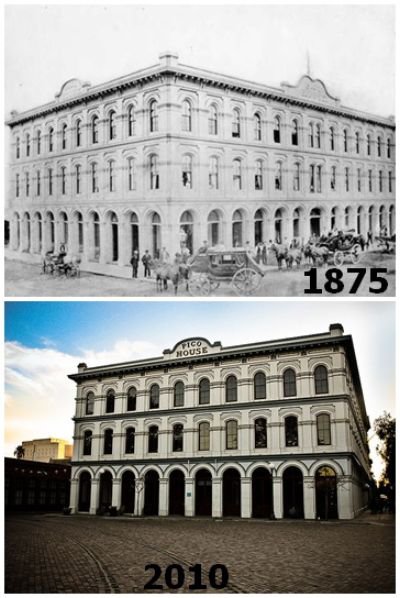 A Historical Panorama of Los Angeles.: Pico House