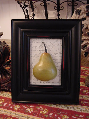 The Happy Homebody: Framed Pear Project