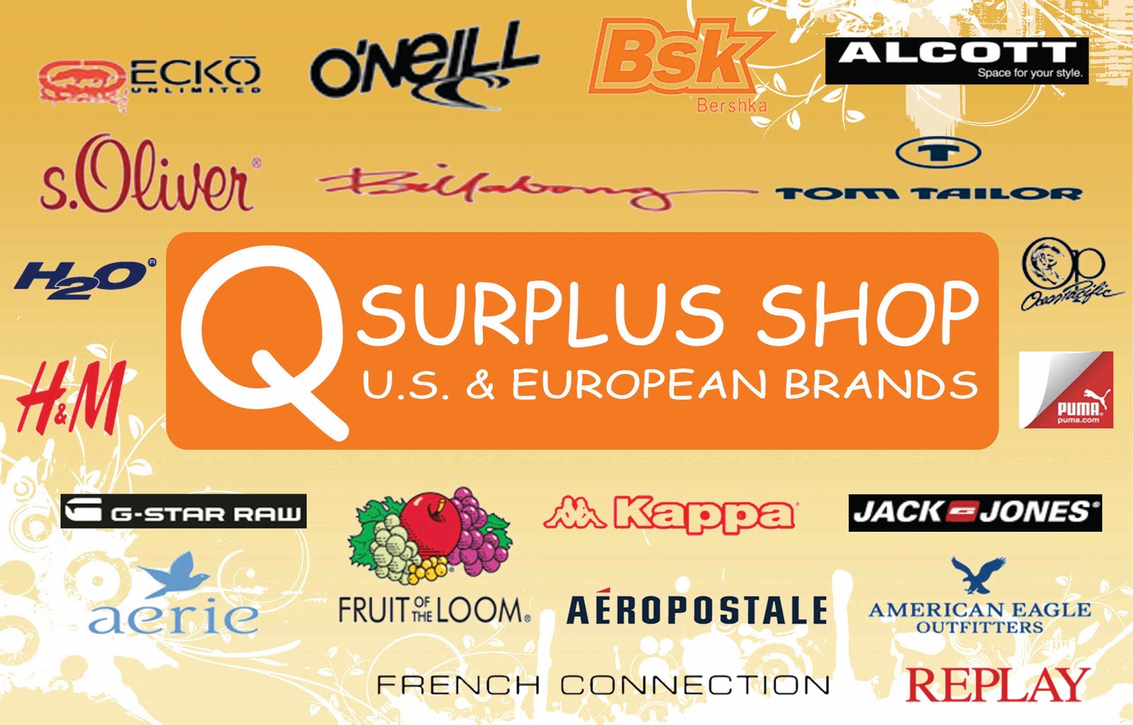 Q Surplus Shop -ORIGINAL BRANDED OVERRUN GARMENTS