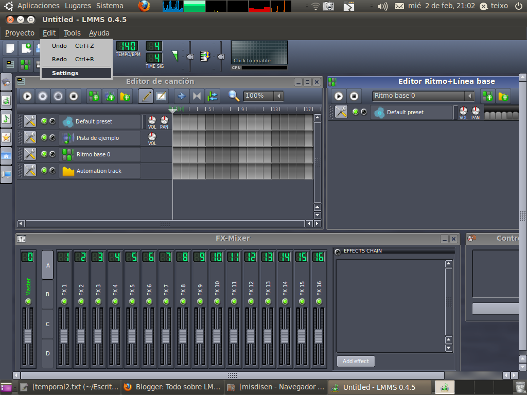 Todo sobre LMMS: Introduccion a LMMS
