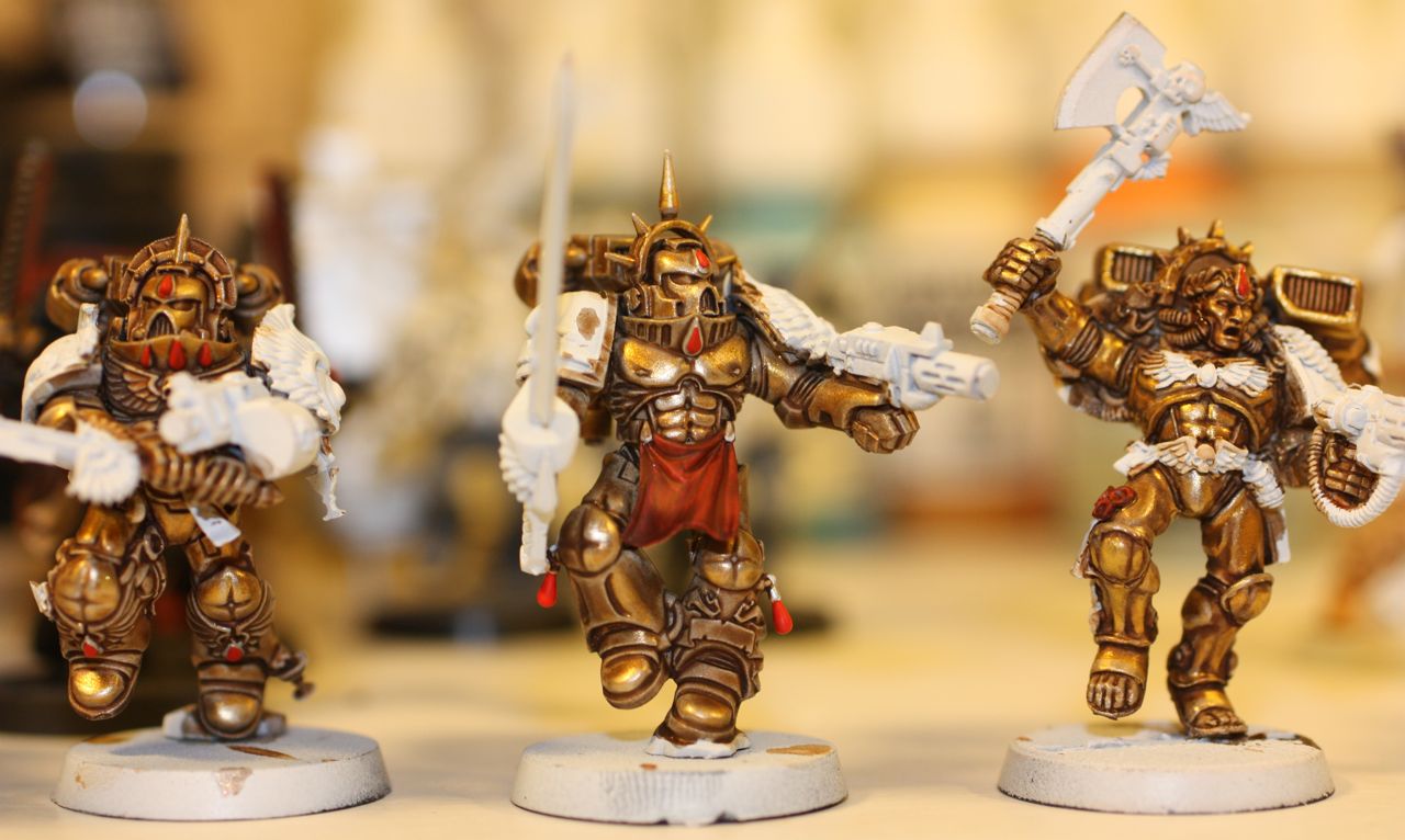40k Hobby Blog: Sanguinary Guard: WIP Metallic