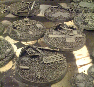 40k Hobby Blog: HOW TO:Ruined City Basing 40k