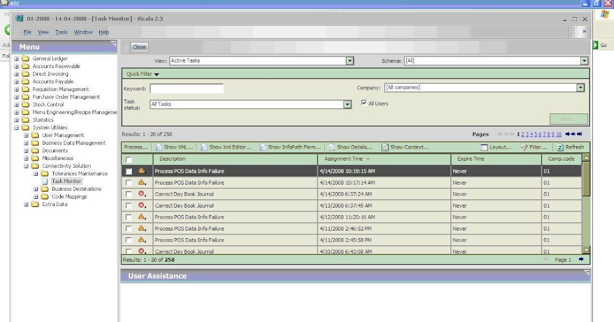 HRKR Help Notes: iScala: Interface Processing Screen for Cost Audit