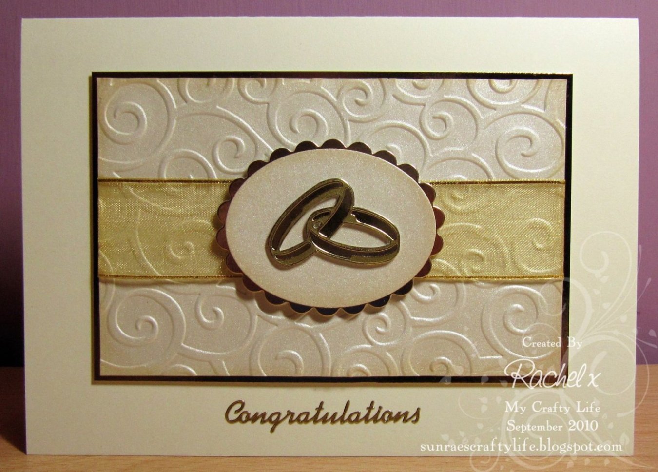 My Crafty Life Clean And Simple Golden Wedding Cards my-crafty-life-clean-and-simple-golden-wedding-cards