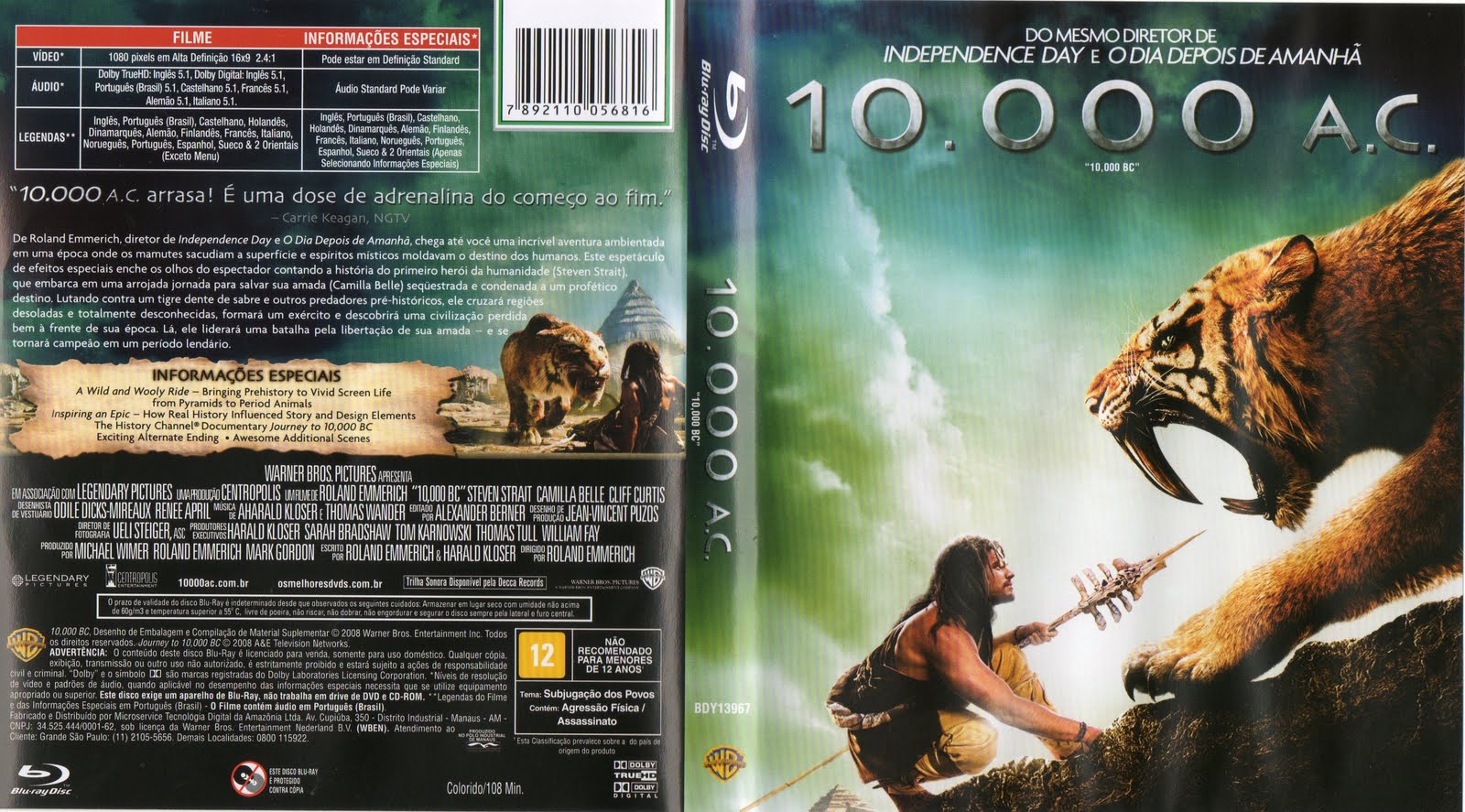 Capas Filmes: 10.000 A.C.