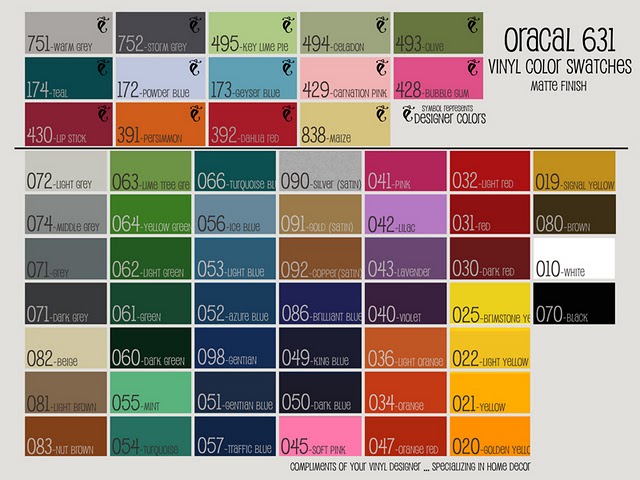 That's Vinyl!: Color Chart
