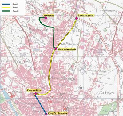 Unos cuantos trenes: NOTICIAS-Hoy se inician las obras del tranvía de León.