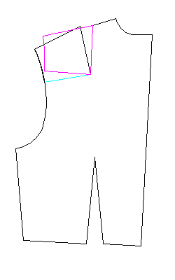 Tipare de croitorie: Tipar - transfer pense de pe umăr pe omoplat